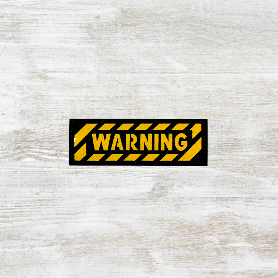The Meniacc Warning Reflective Velcro Patch – Oribags