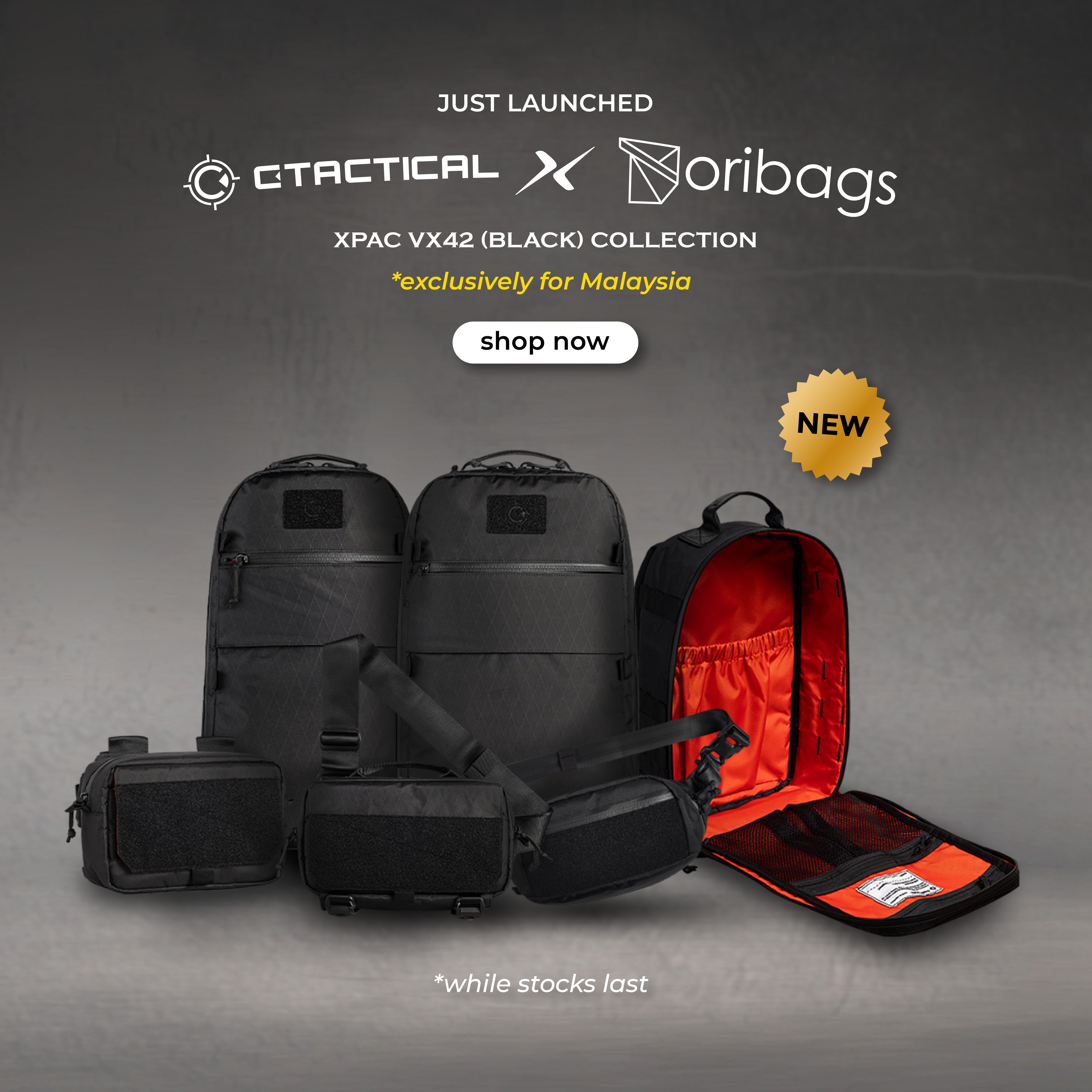 CTactical x Oribags XPAC VX42 (Black) Collection