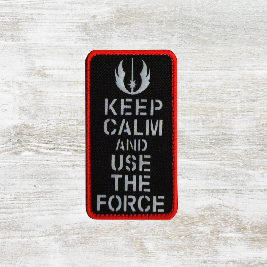 The Meniacc Keep Calm & use the Force Reflective Velcro Patch – Oribags