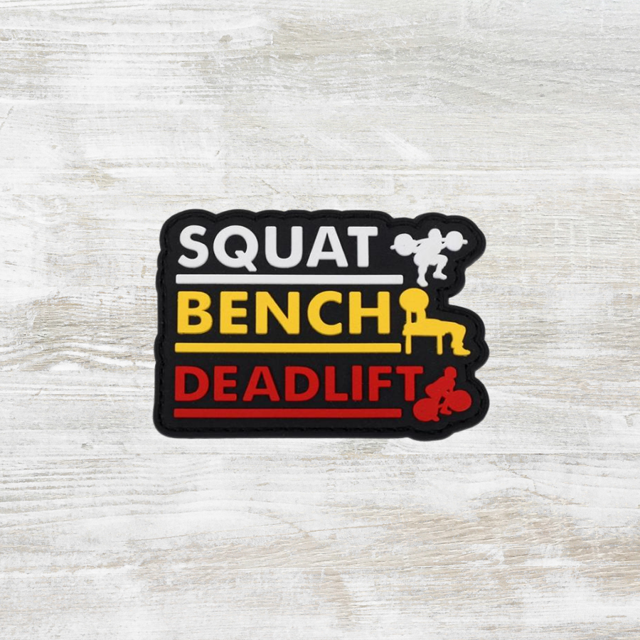The Meniacc Squat Bench Deadlift PVC Velcro Patch – Oribags