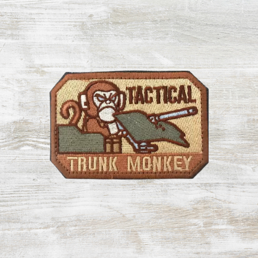 The Meniacc Tactical Trunk Monkey Embroidered Velcro Patch – Oribags