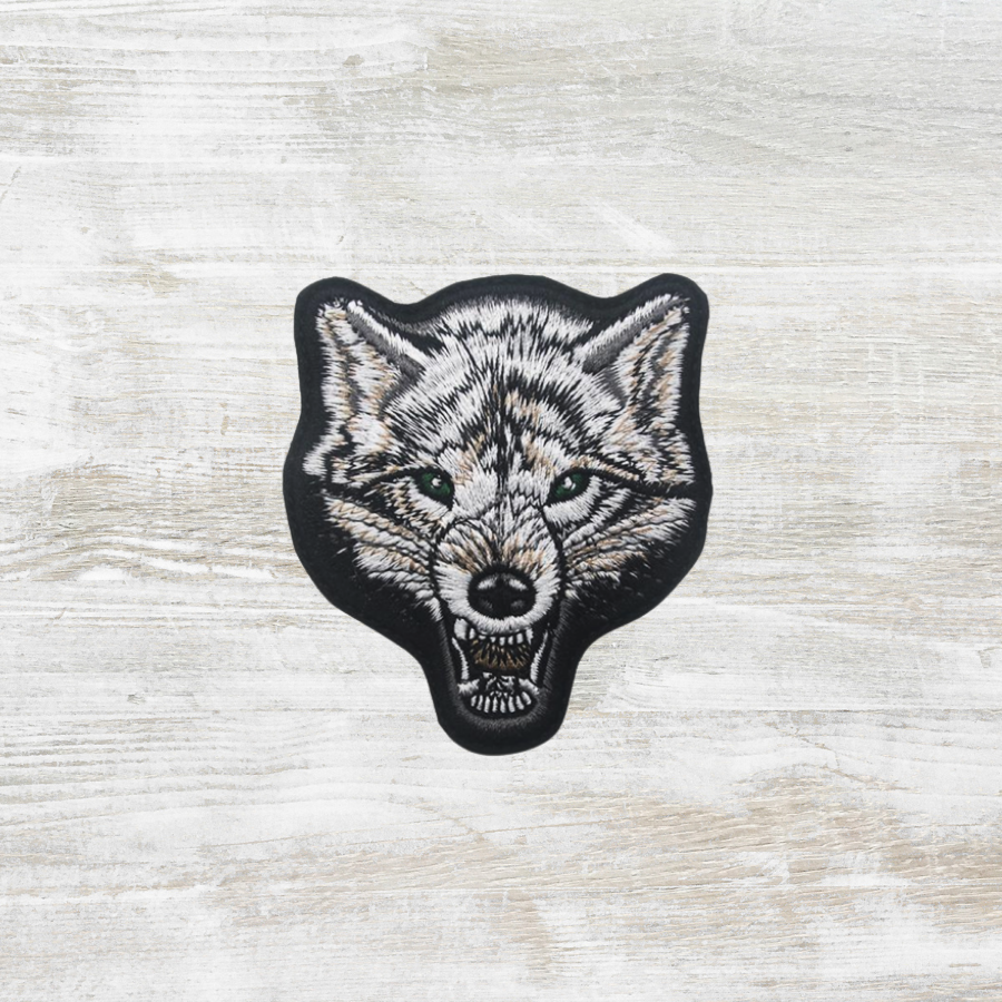 The Meniacc Wolf Embroidery Velcro Patch – Oribags