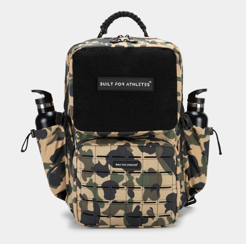 Built For Athletes - Pro Series 45L Gym Backpack - Tan Camo – Oribags